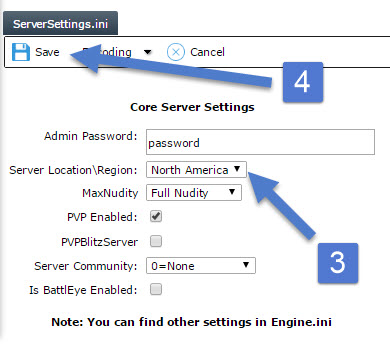 Server shows as wrong Region and Location in Conan Exiles - Knowledgebase - Citadel Servers